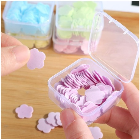 Portable Travel Mini Paper Soap (1 box) - Rivon Online Shop